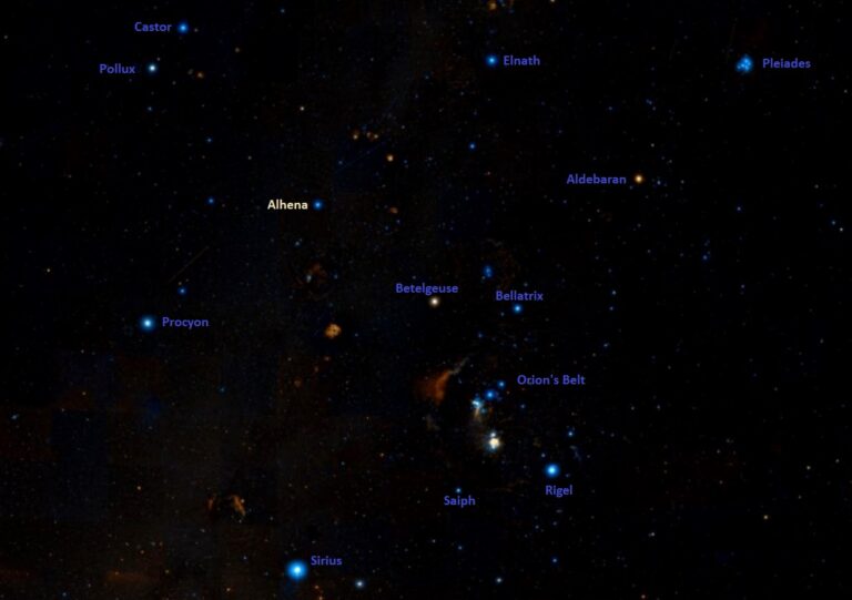 Alhena (Gamma Geminorum): Star System, Name, Location, Constellation ...