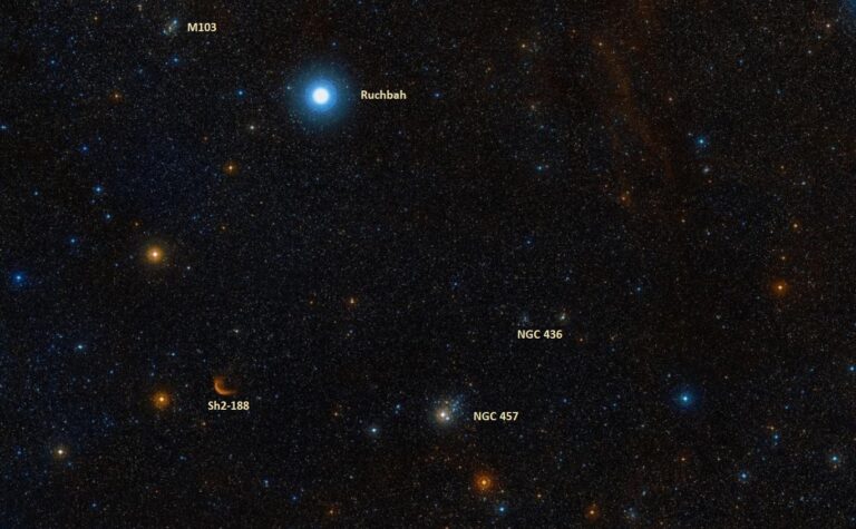 Ruchbah, NGC 436, NGC 457 and Sharpless 188 | Star Facts