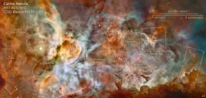 Carina Nebula map | Star Facts
