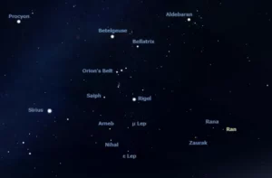 Epsilon Eridani finder chart | Star Facts