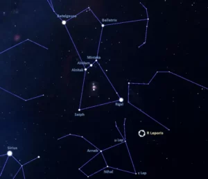 R Leporis location | Star Facts