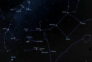 Gamma Trianguli location | Star Facts